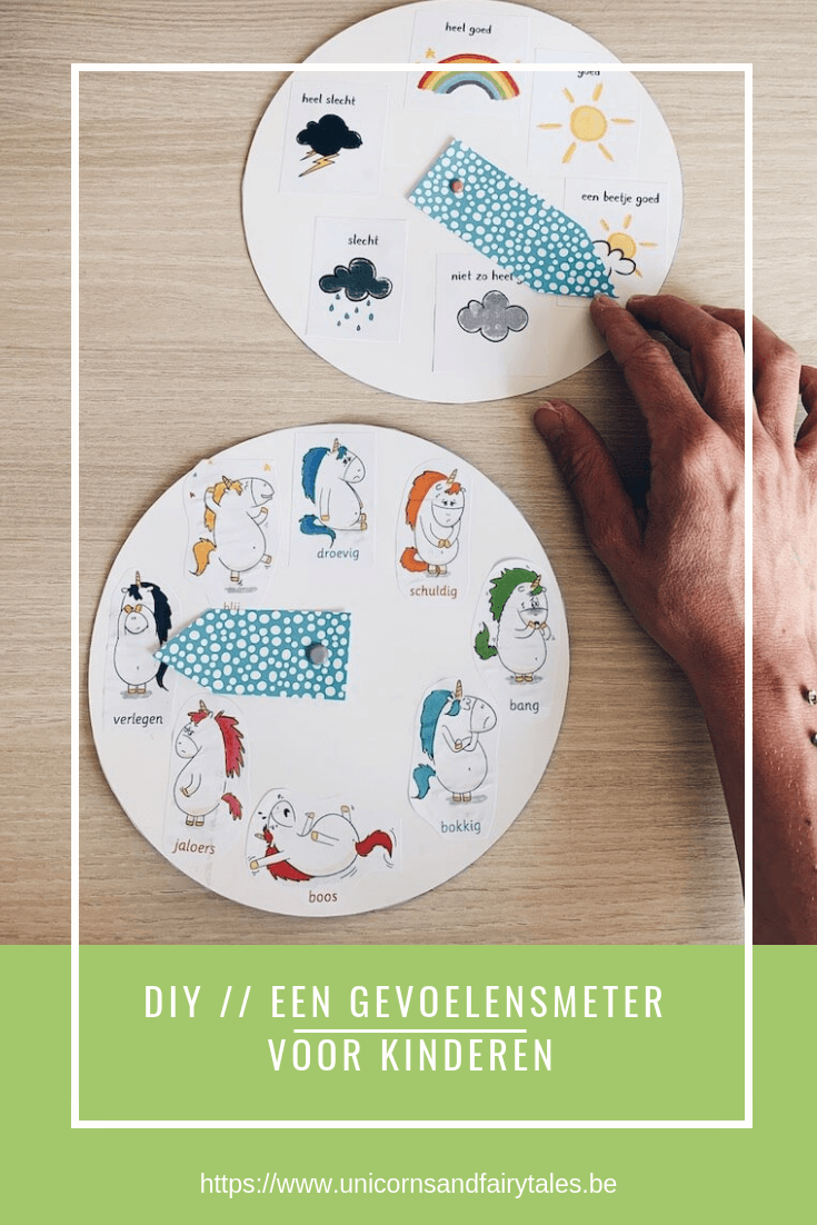 Een gevoelensmeter maken voor je kinderen - unicorns & fairytales