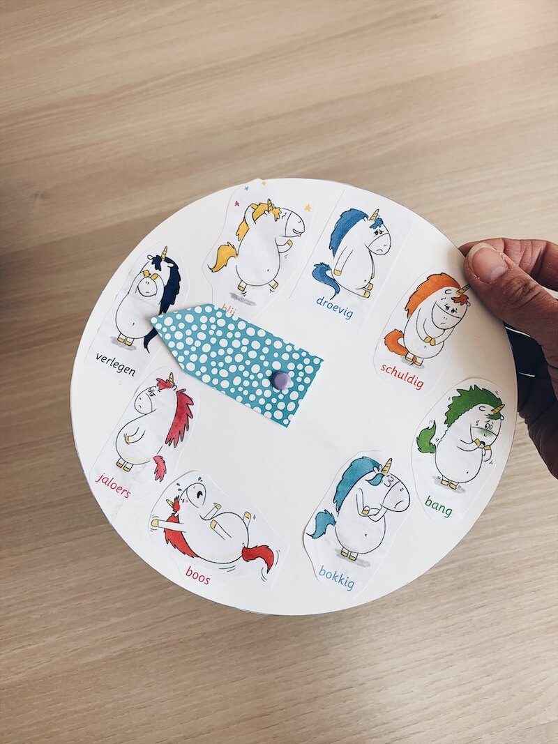 Een gevoelensmeter maken voor je kinderen - unicorns & fairytales