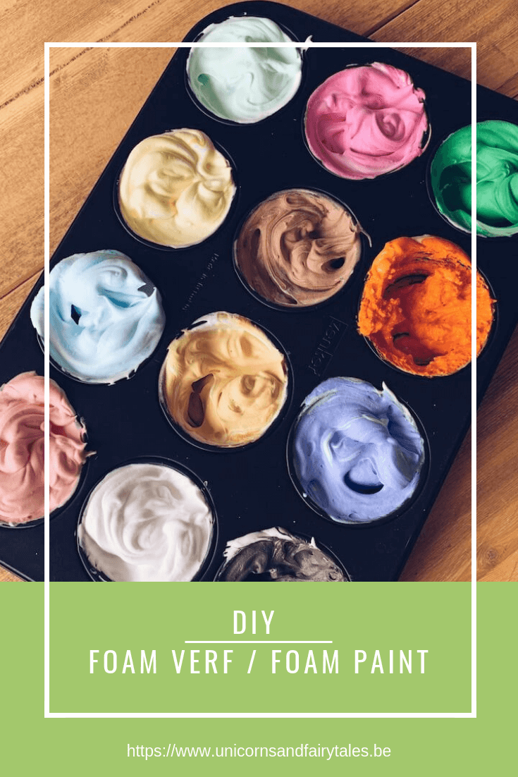 Foam verf zelf maken en tof experimenteren - unicorns & fairytales