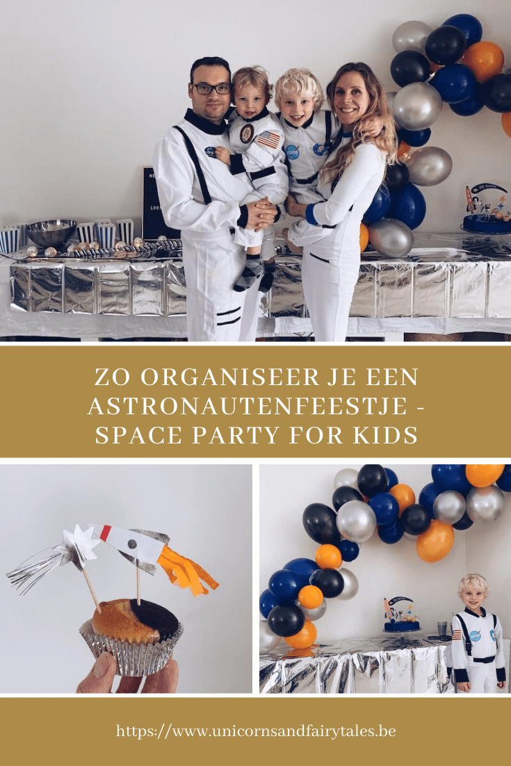 Astronautenfeestje /space party voor kids organiseren-unicorns & fairytales