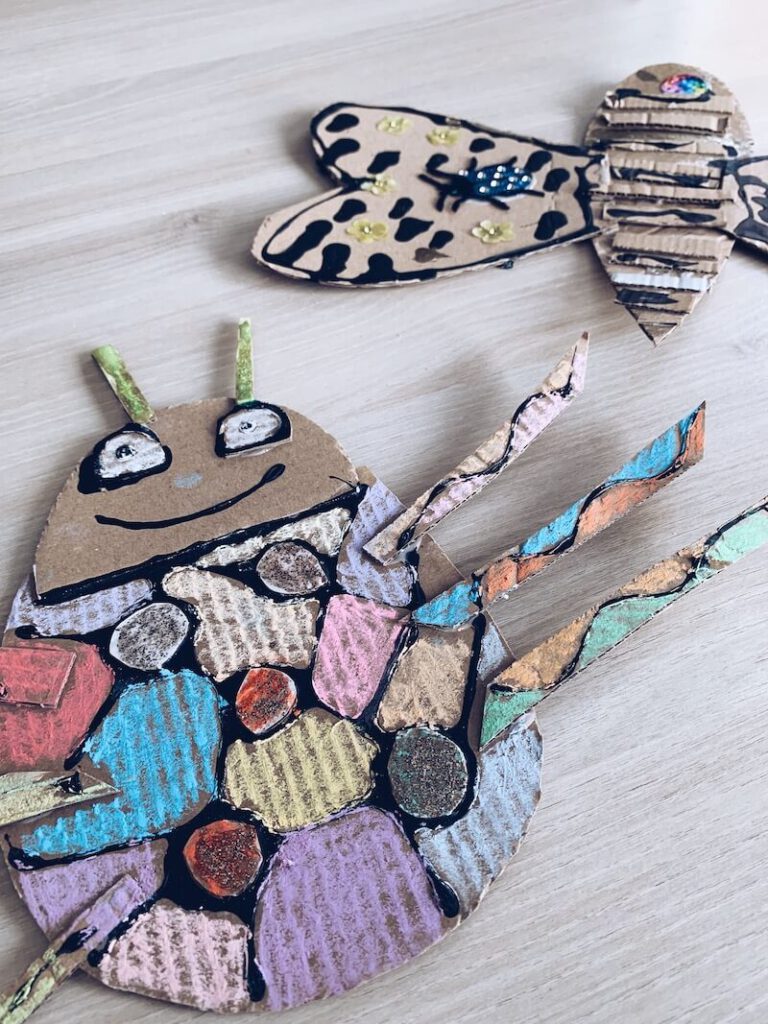 Knutselen met recyclagemateriaal: insecten - unicorns & fairytales