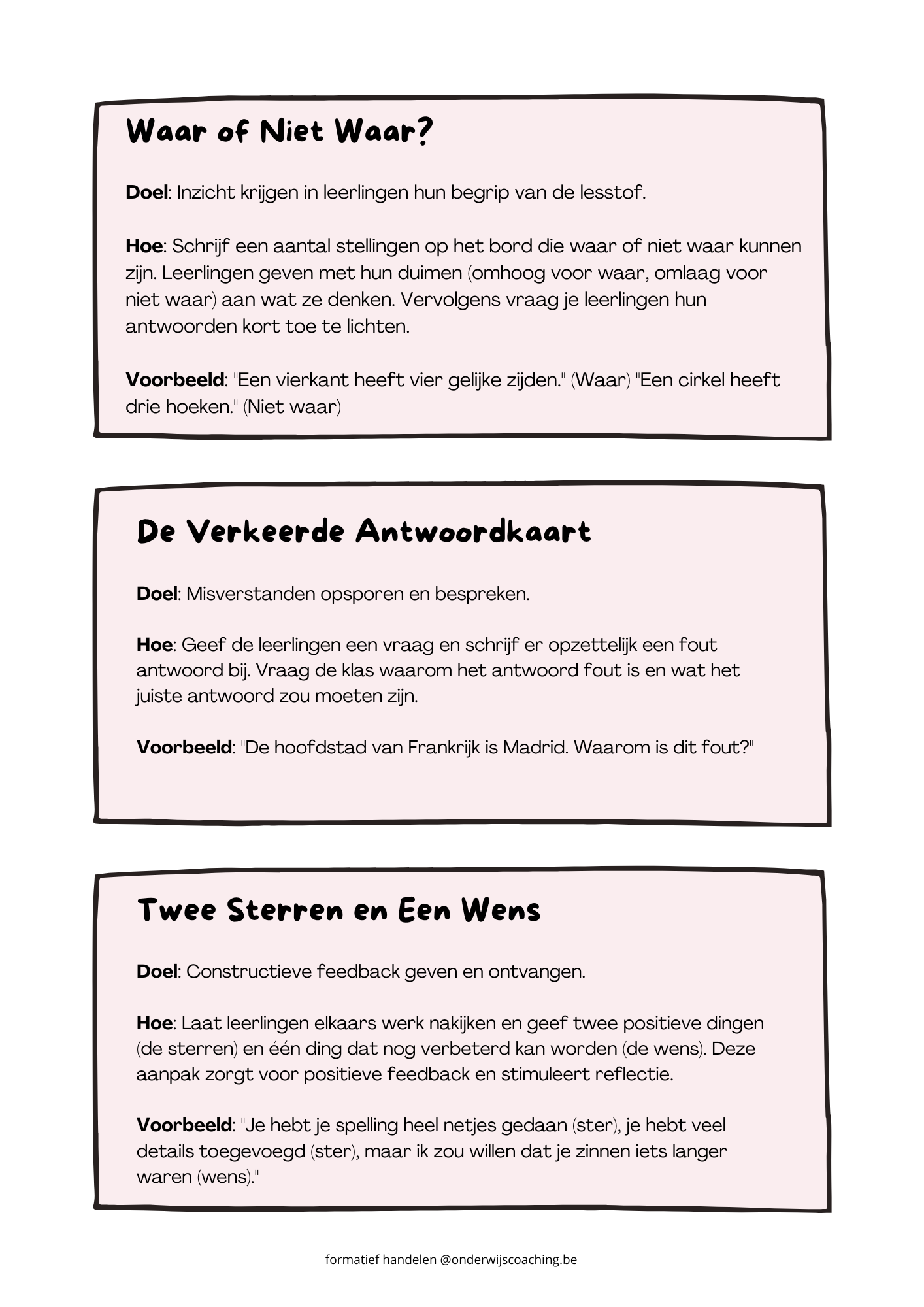 formatief evalueren: werkvormen en tips - unicorns & fairytales
